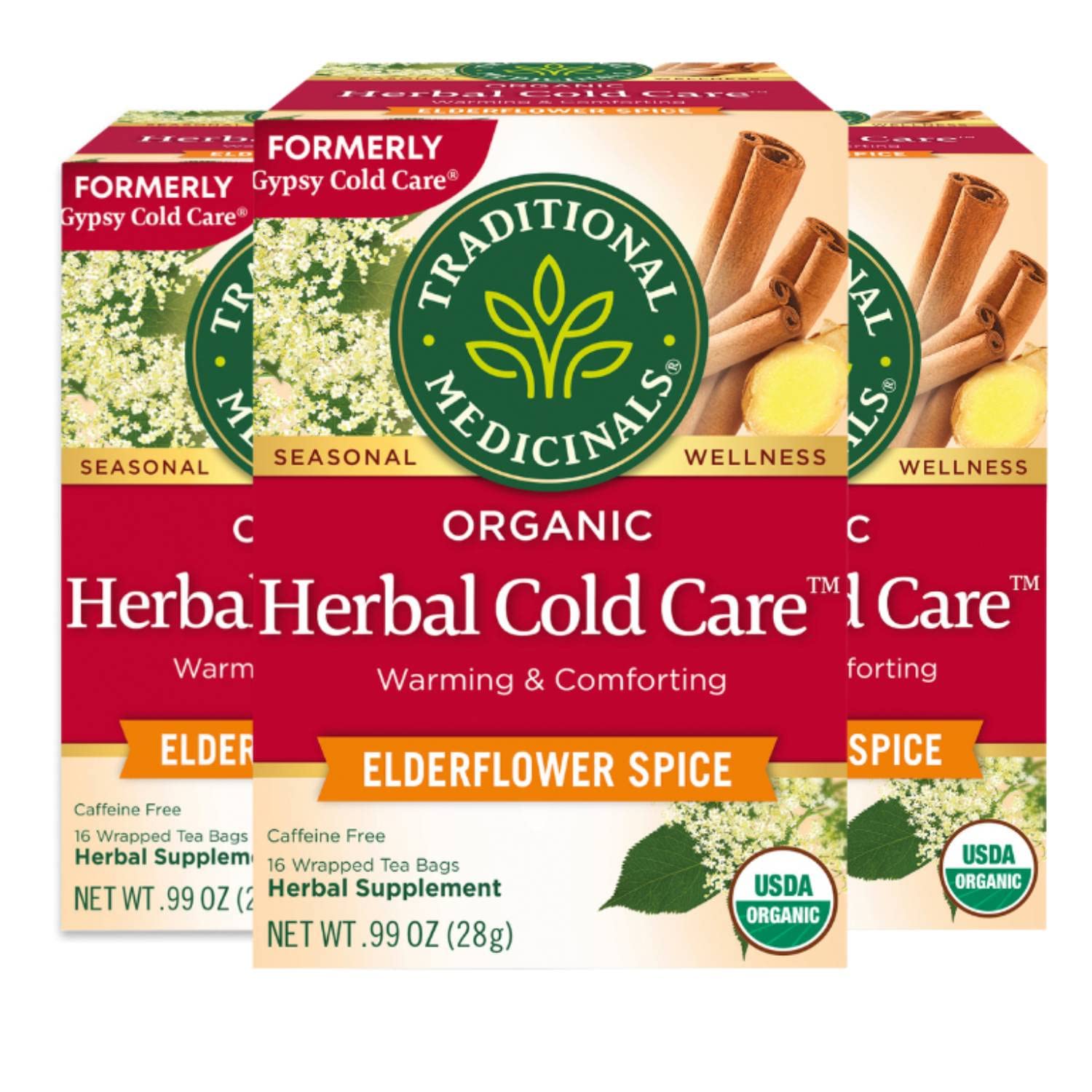 organic elderflower spice herbal tea