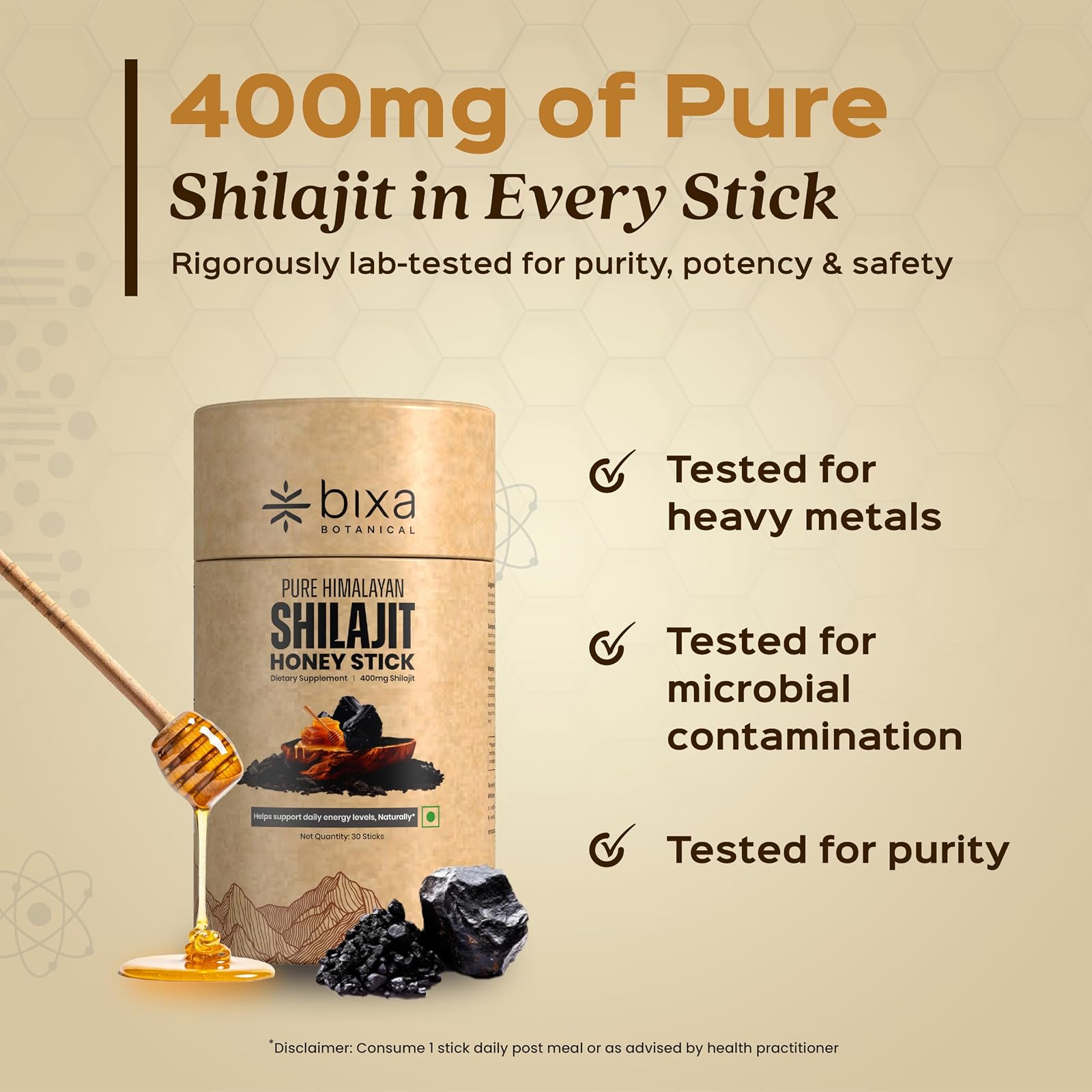 Organic energy boost with Shilajit