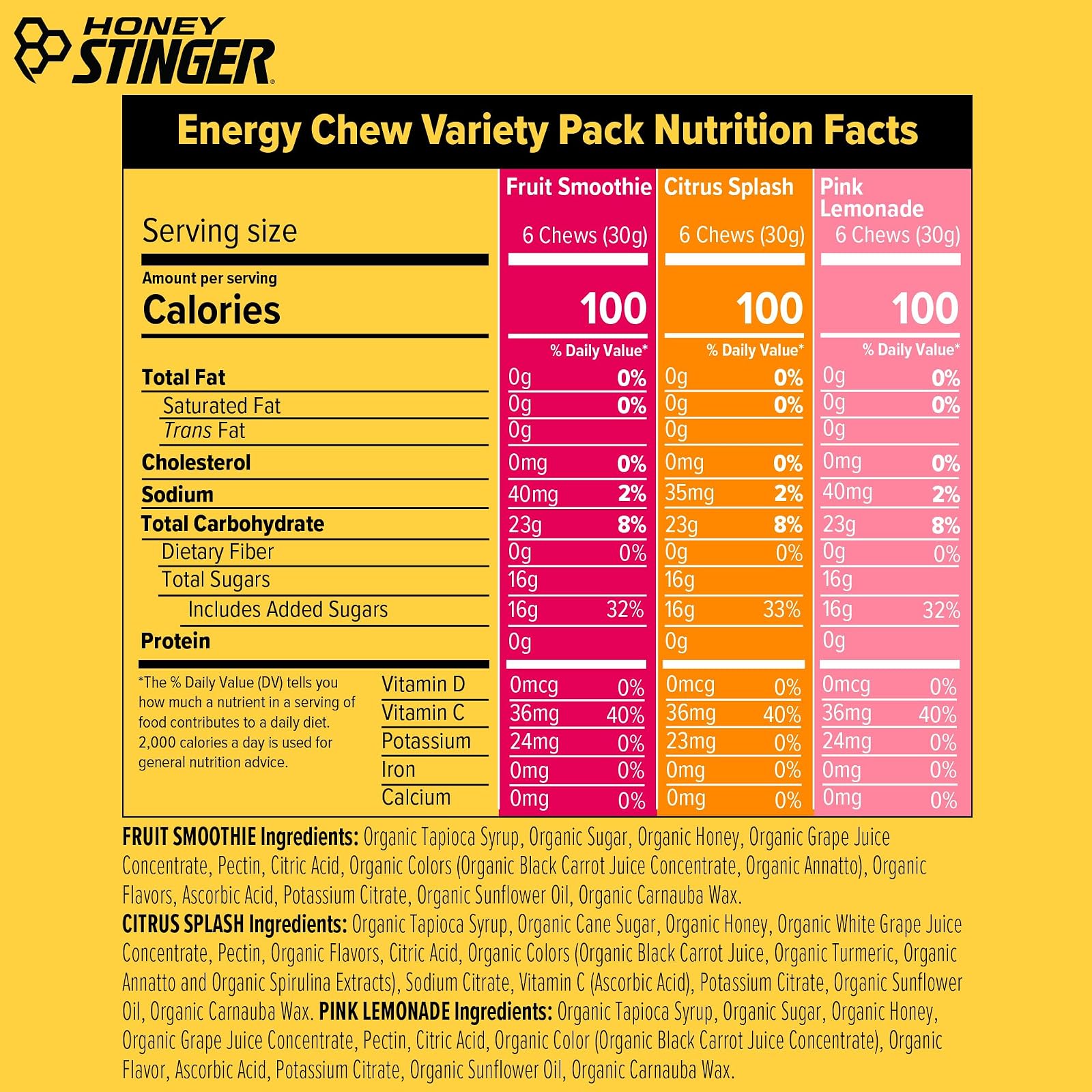 organic energy chews for athletes
