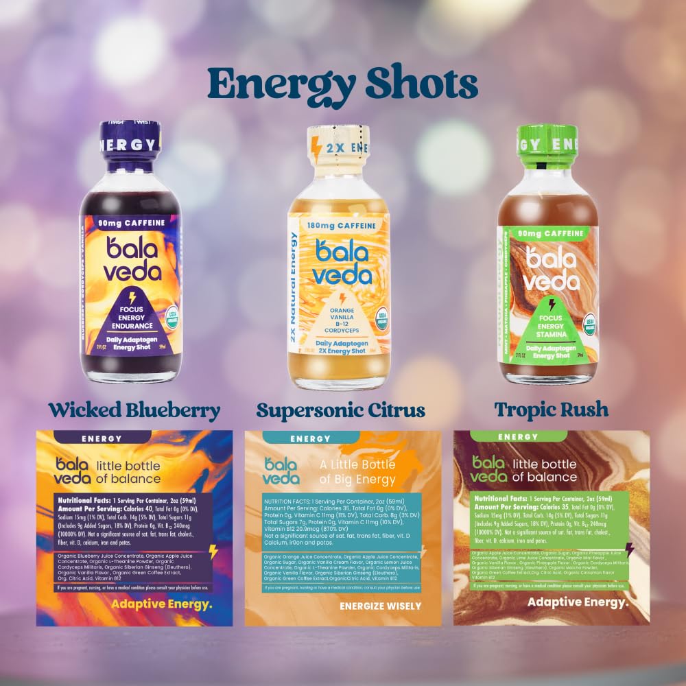organic energy shots for daily vitality