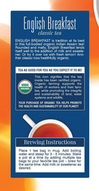 organic English Breakfast tea for mornings