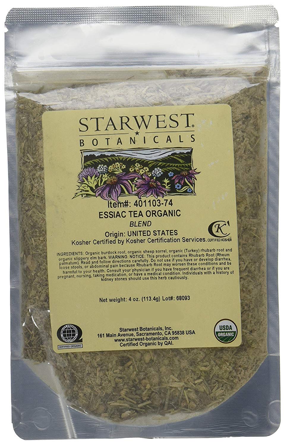 Organic Essiac Tea for detox