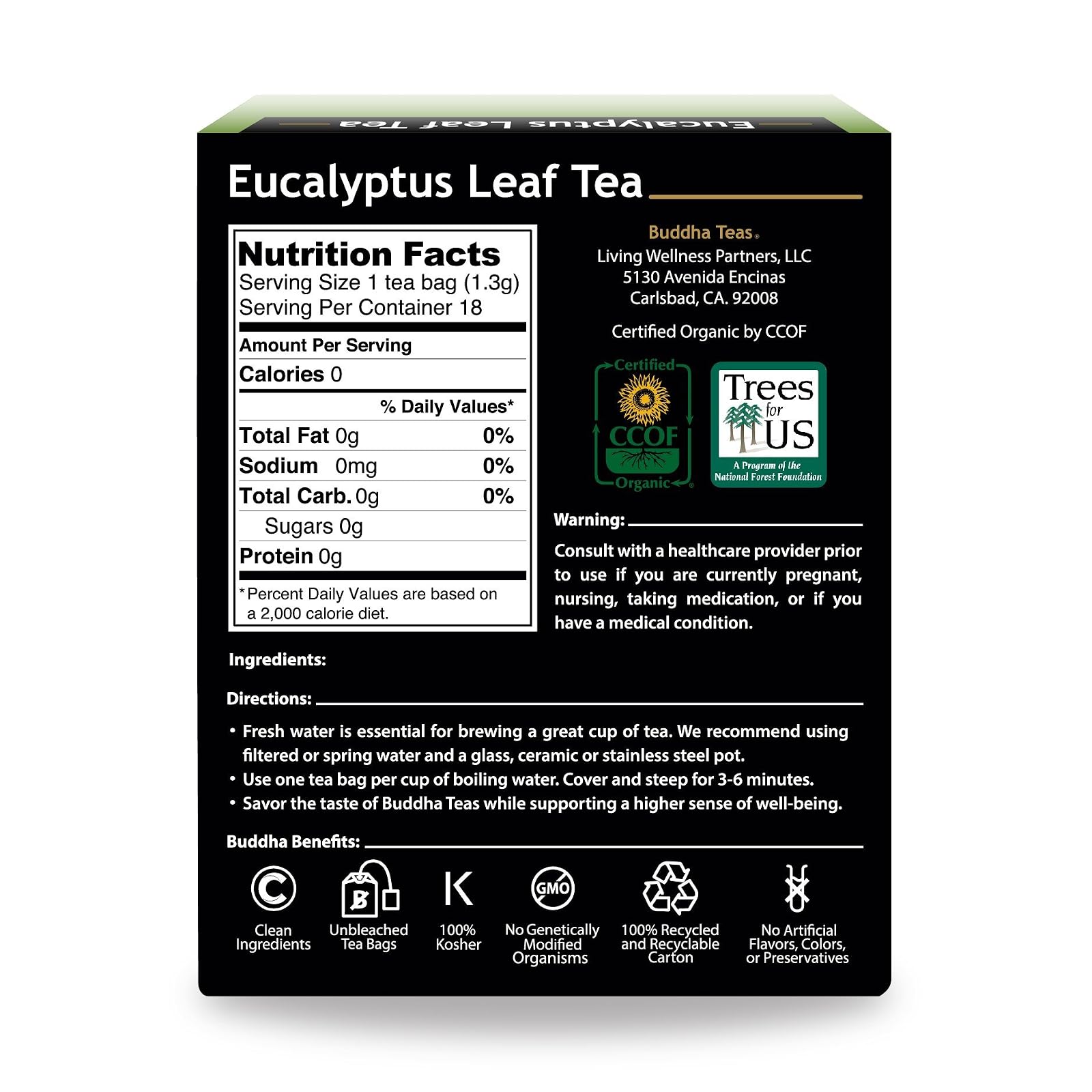 organic eucalyptus tea bags for wellness