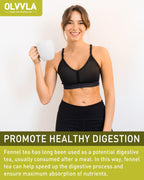 Organic fennel tea bags for herbal infusion