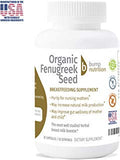 Organic fenugreek seed supplement for lactation support