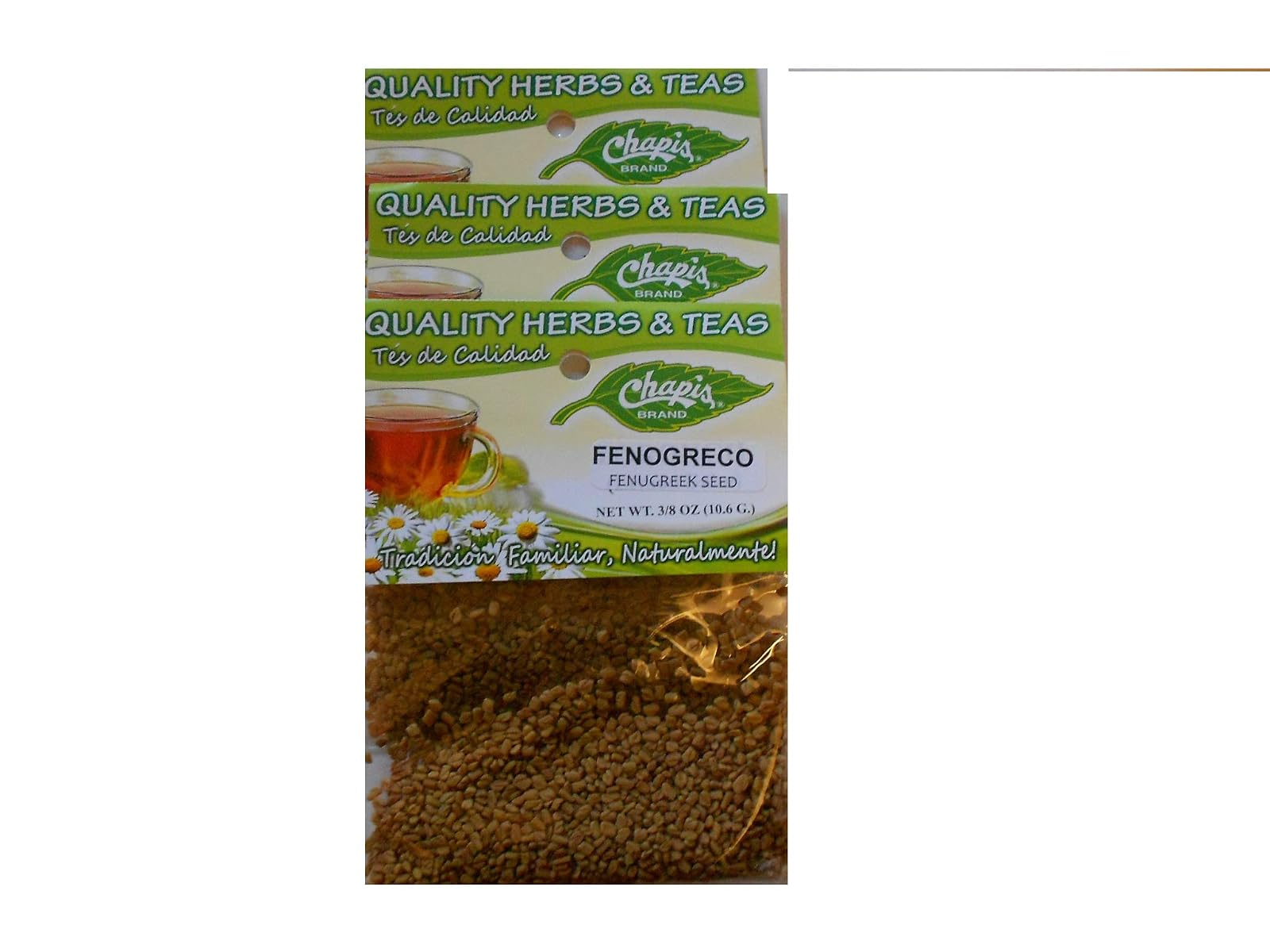 Organic fenugreek tea for digestion
