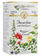 organic feverfew lemongrass tea bags