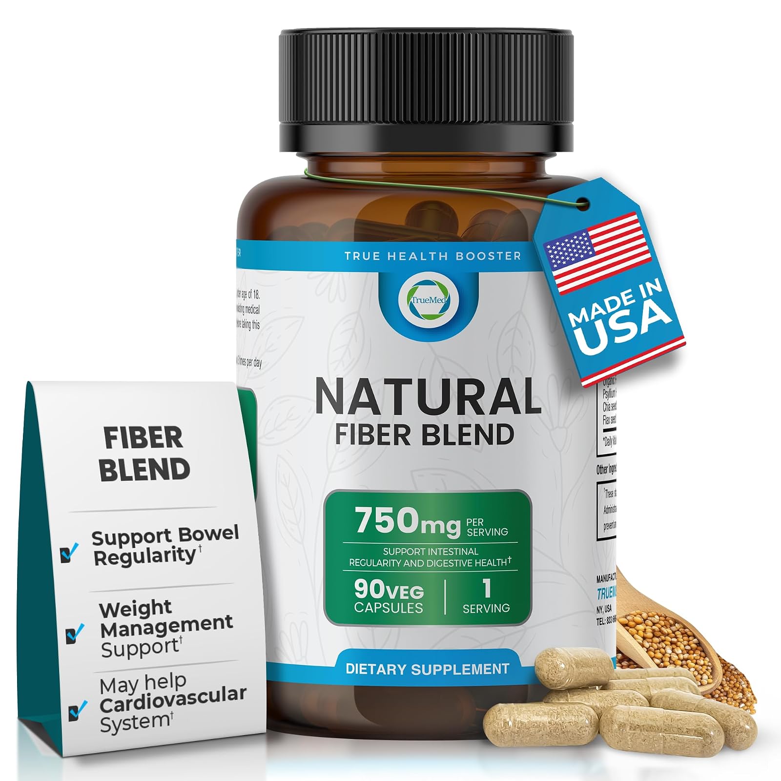 organic fiber supplement capsules