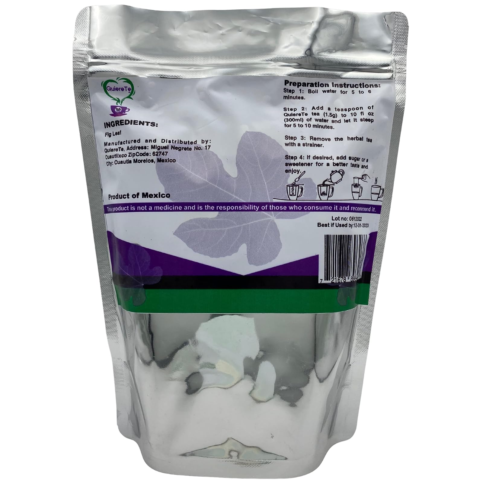organic fig leaf herbal infusion