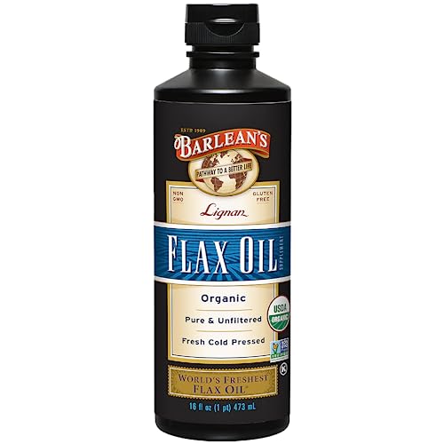Organic flax seed oil for skin nourishment