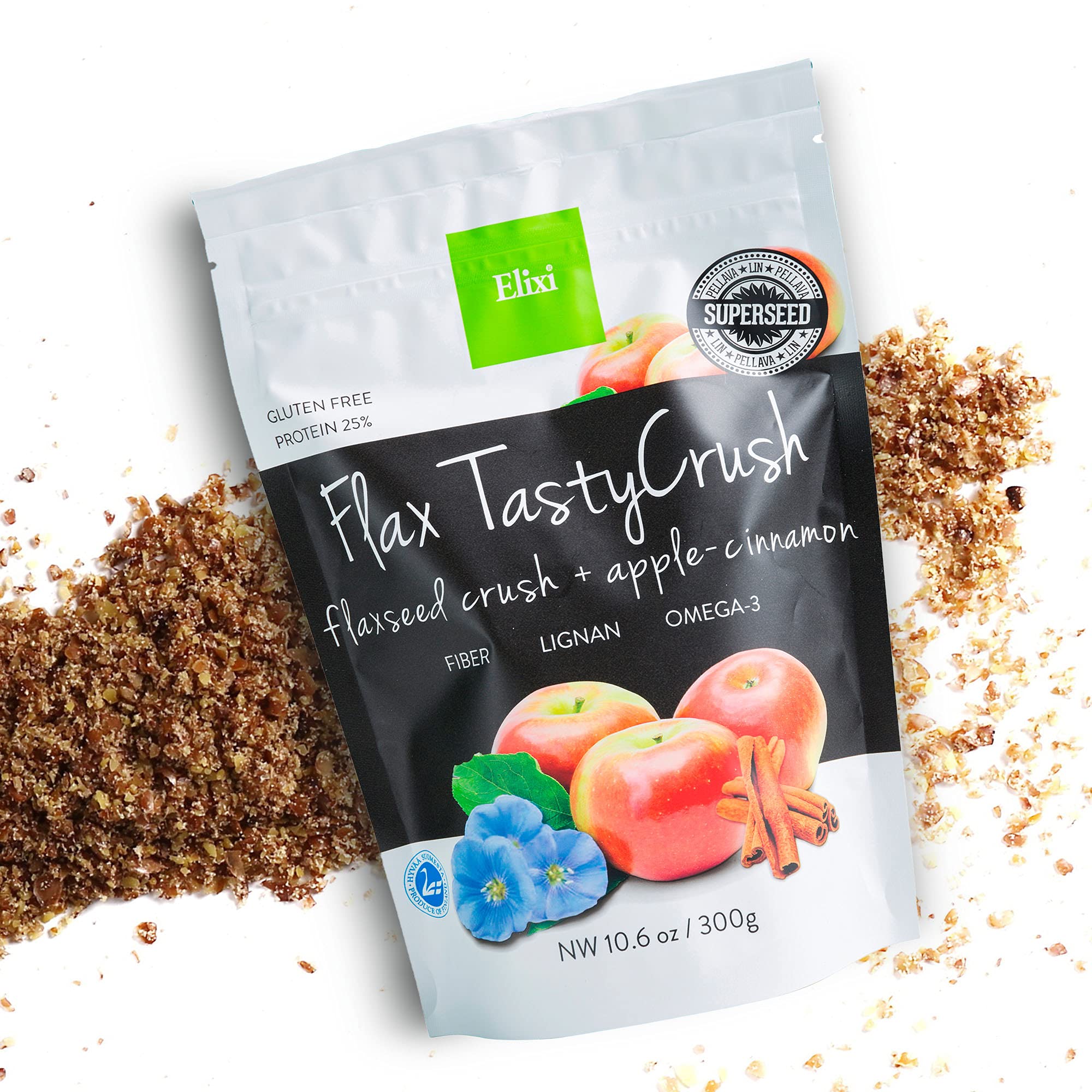 organic flaxseed apple cinnamon snack