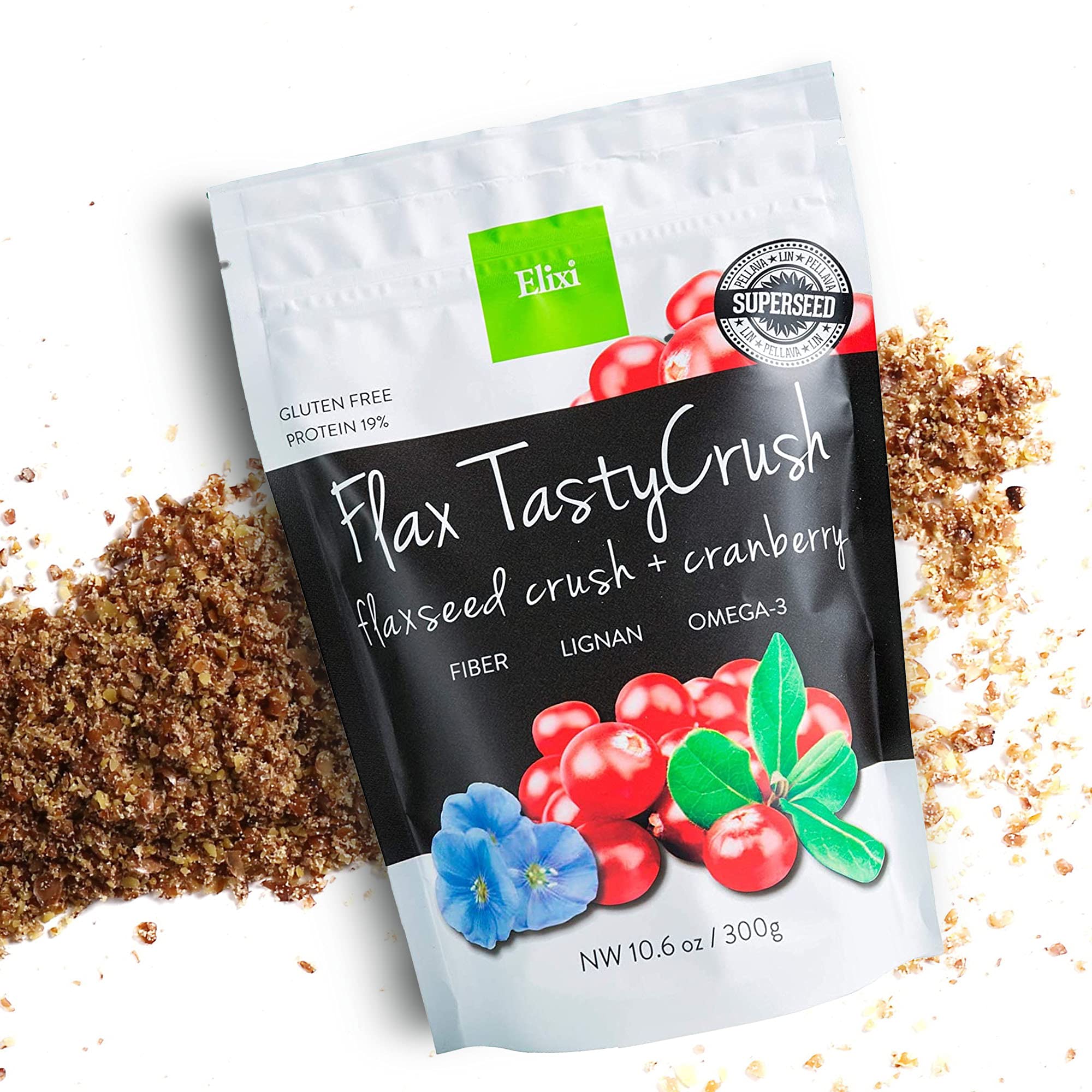 organic flaxseed cranberry snack