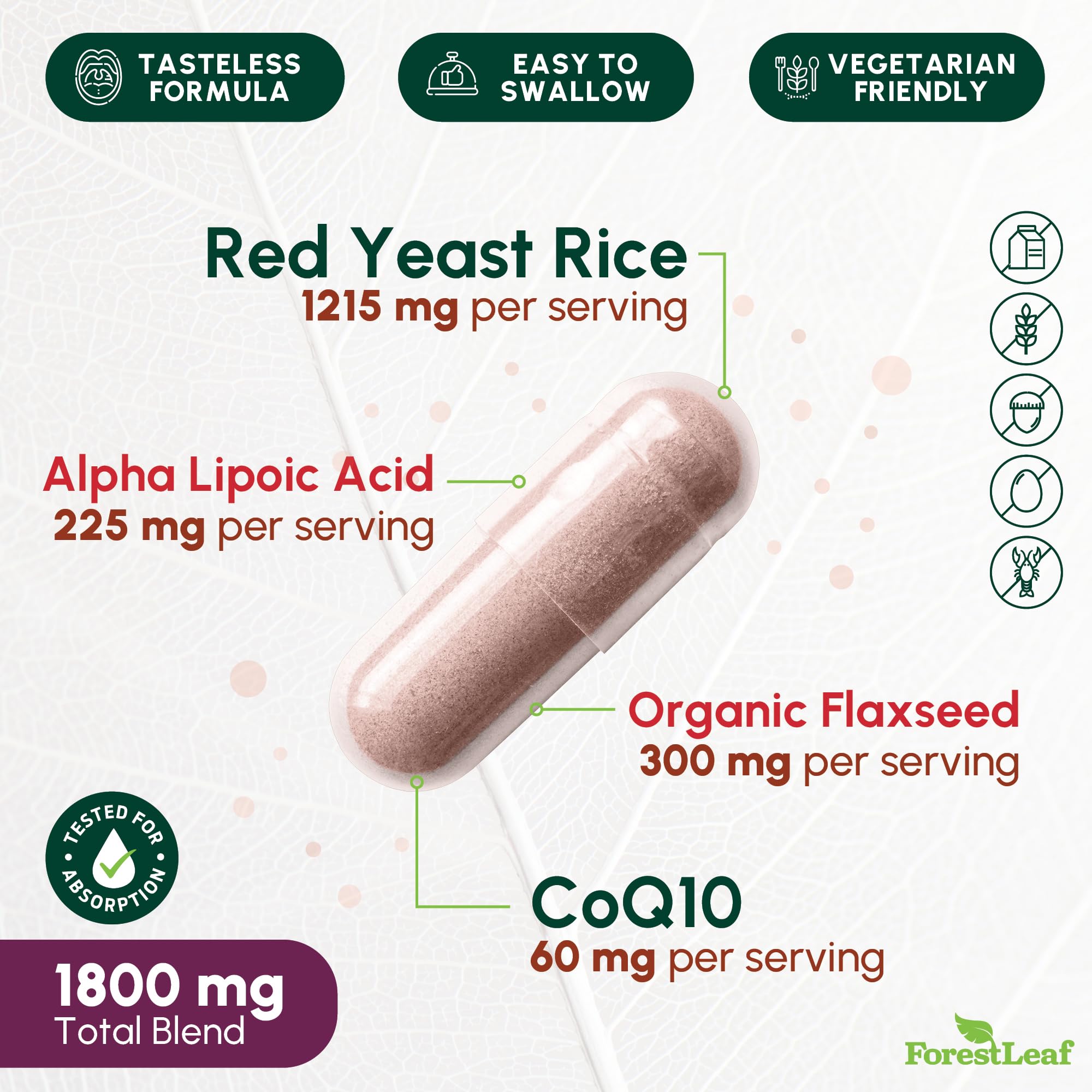 organic flaxseed in red yeast rice