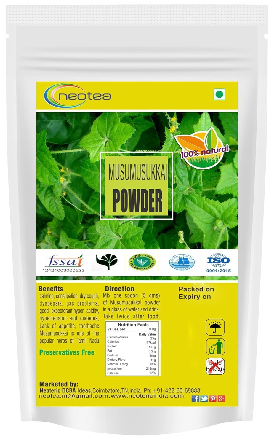 organic flaxseed powder for smoothies
