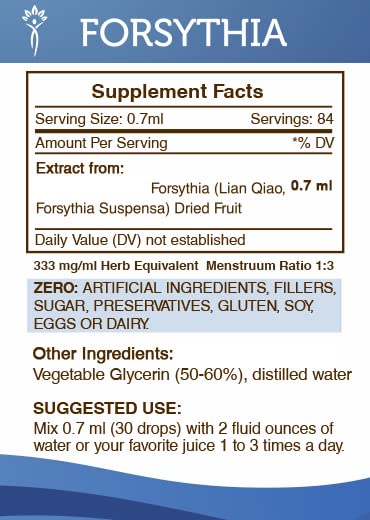 organic forsythia tincture for vitality
