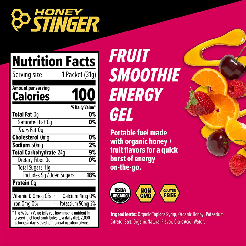 organic fruit smoothie energy gel