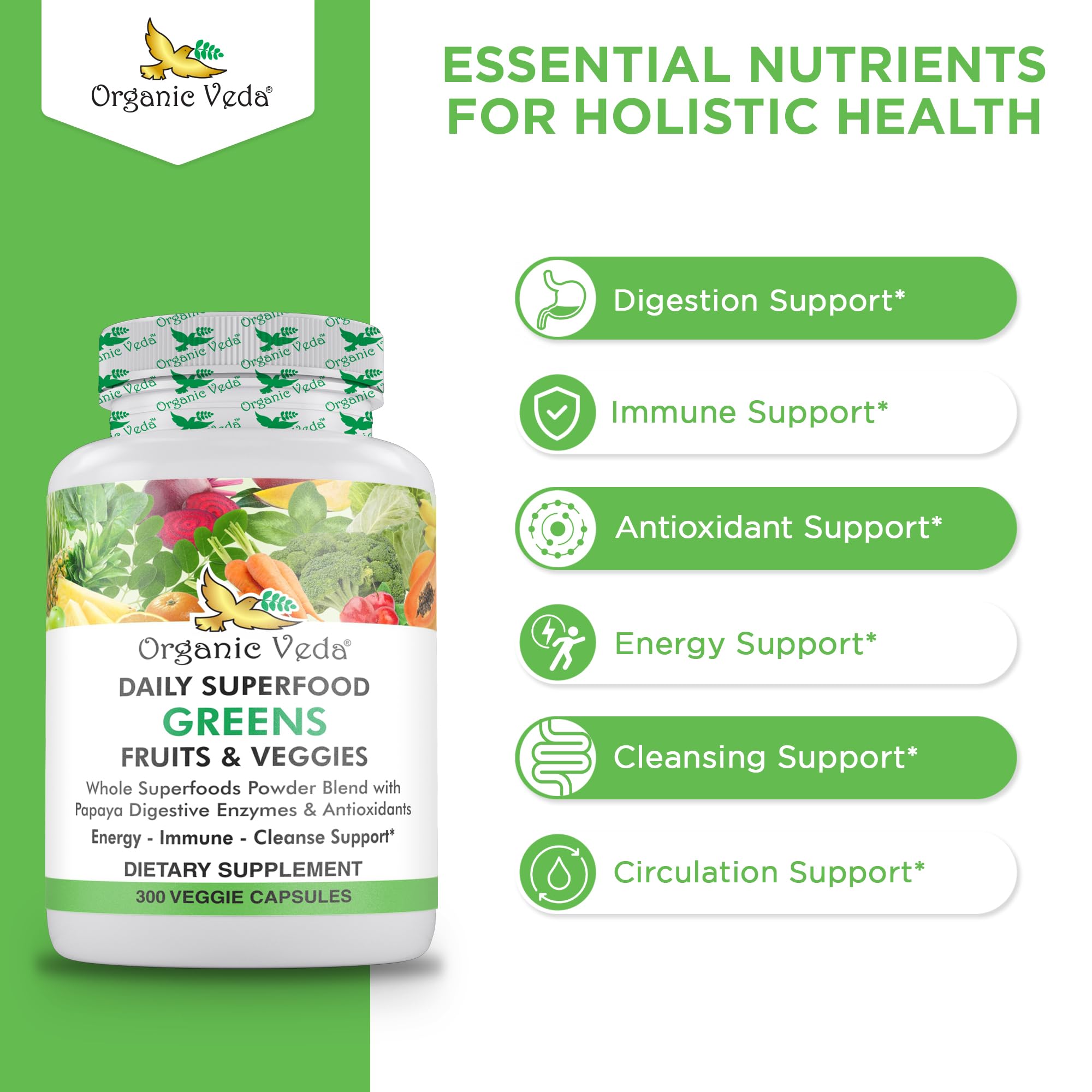 organic fruits and vegetables supplement
