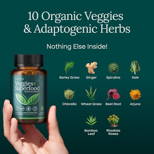 Organic fruits and veggies supplement capsules