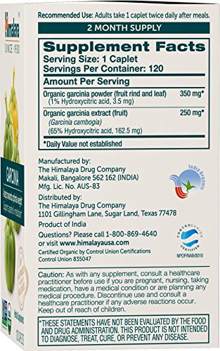 Organic Garcinia Cambogia 600 mg caplets