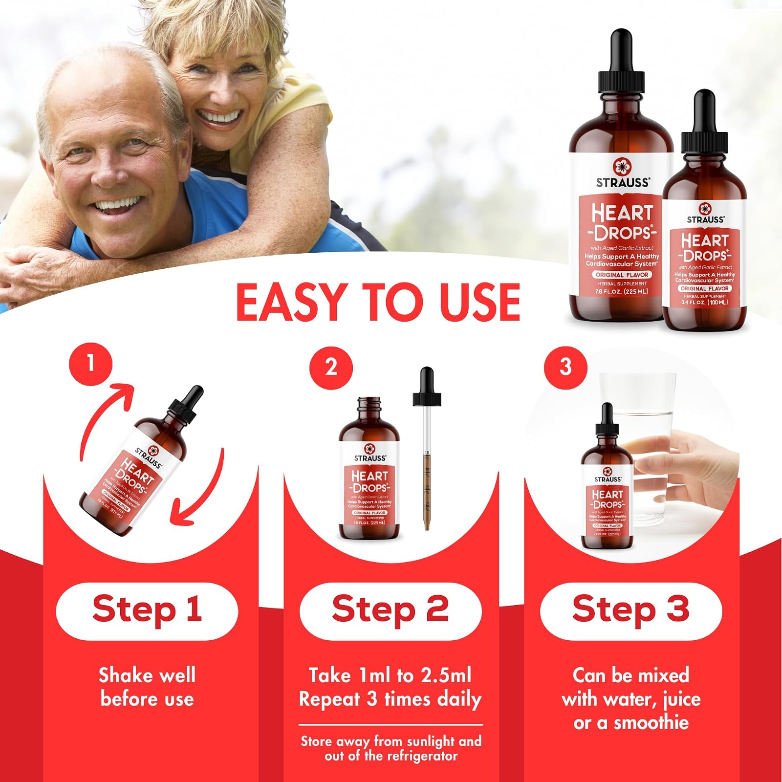 Organic garlic drops for heart support