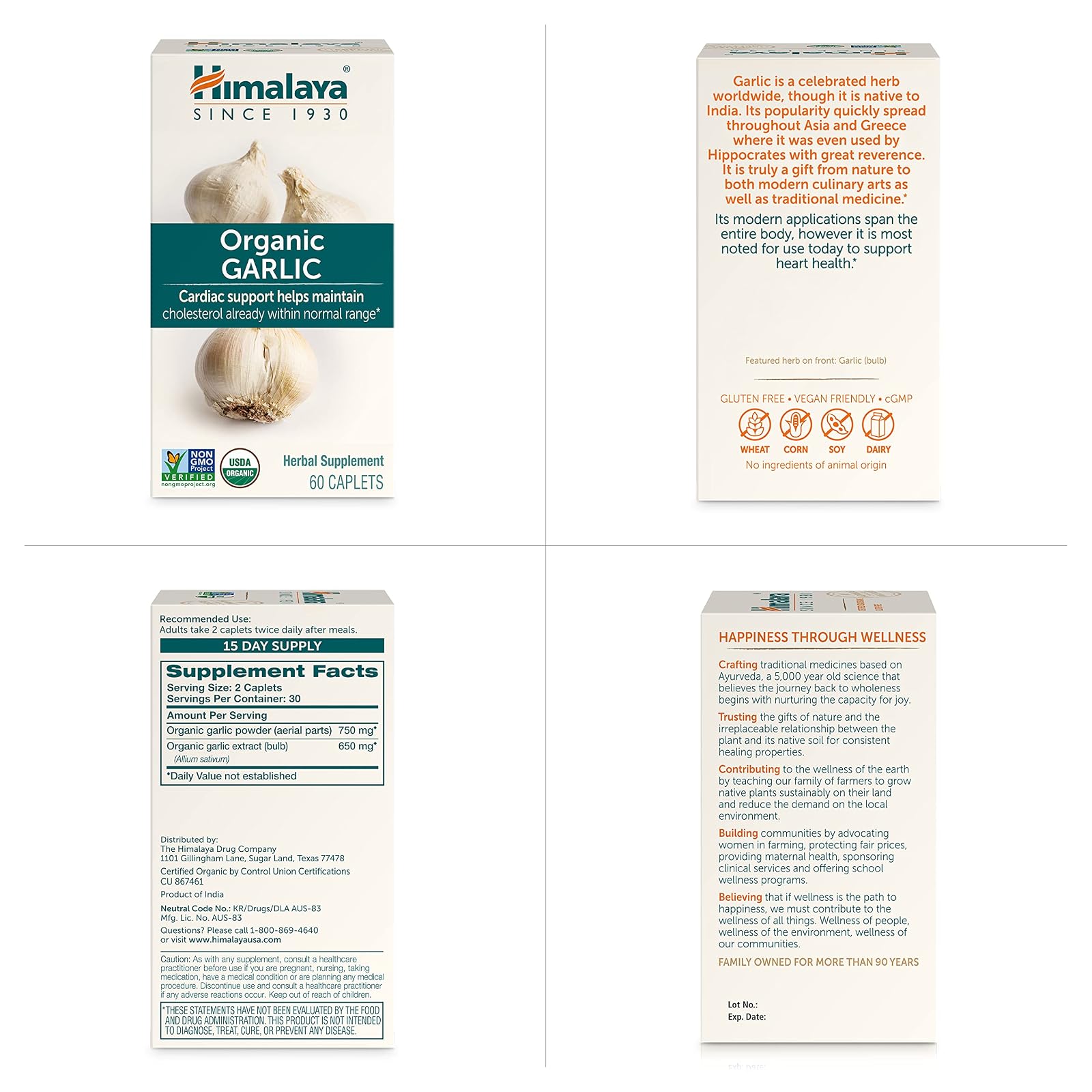 Organic garlic for cholesterol management