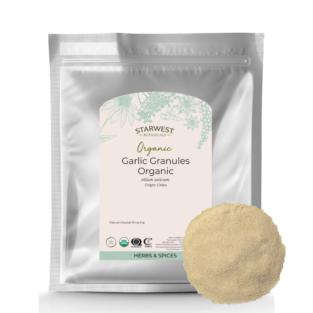 organic garlic granules for cooking