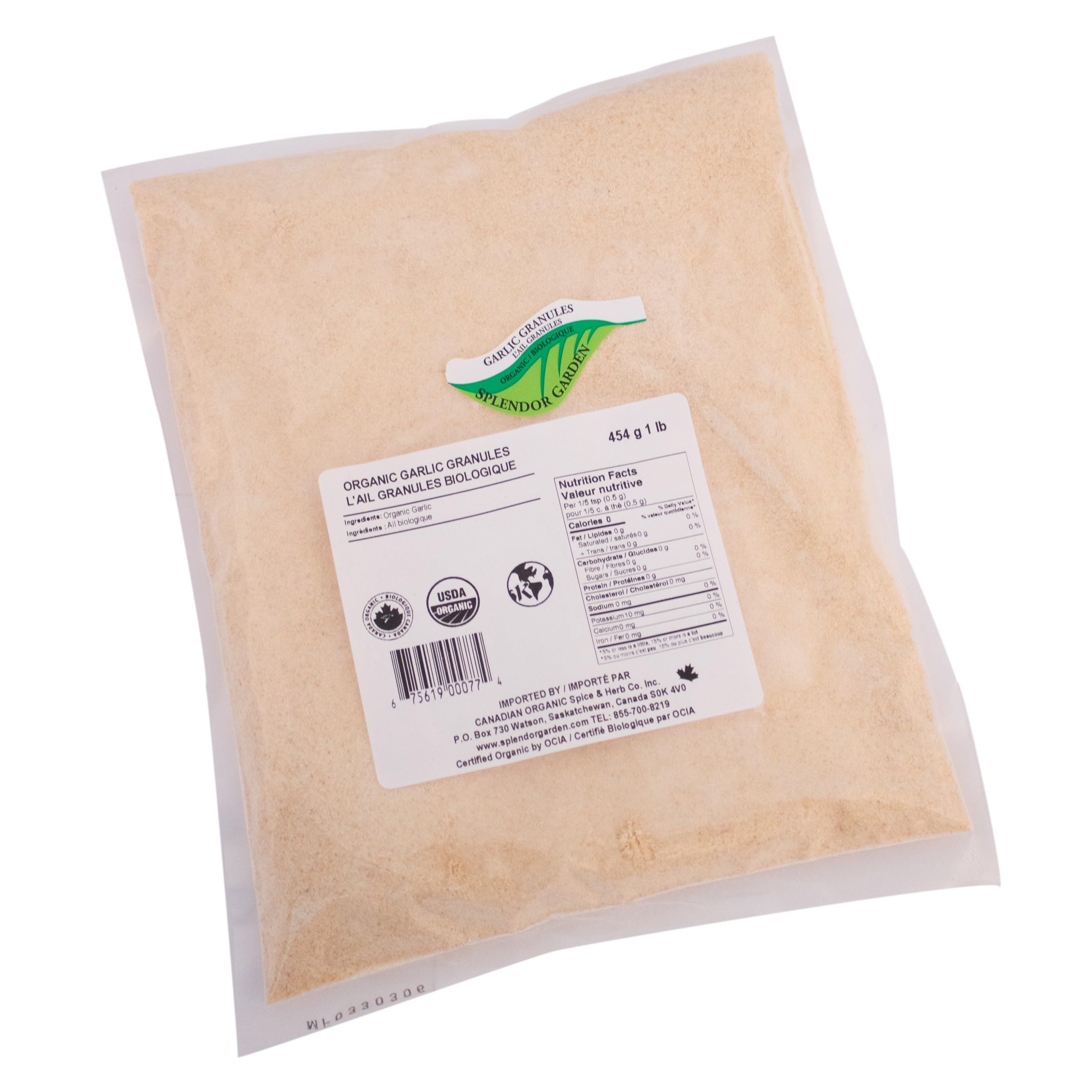 organic garlic granules for cooking