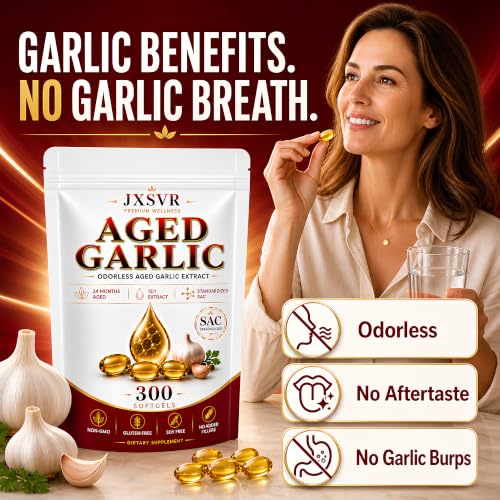 Organic garlic softgels for wellness