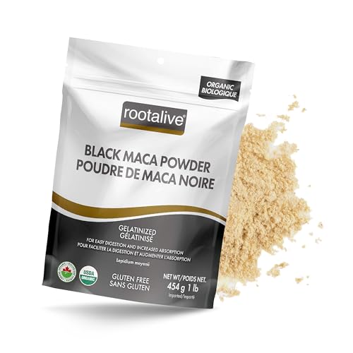 Organic gelatinized maca for energy