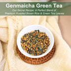 Organic Genmaicha herbal tea for wellness
