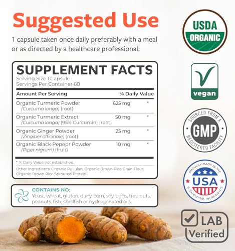 organic ginger and turmeric blend