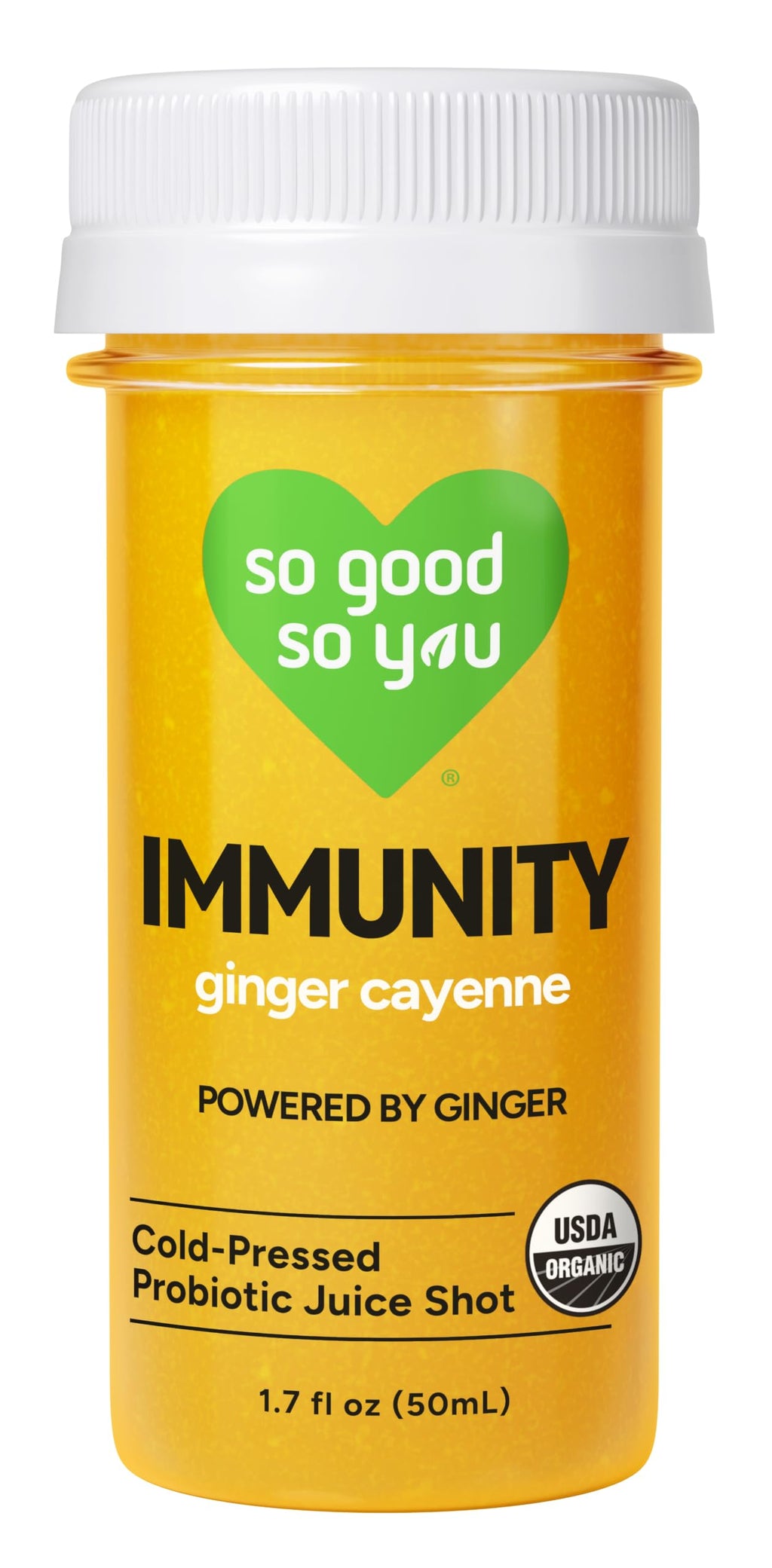 organic ginger cayenne immunity shot