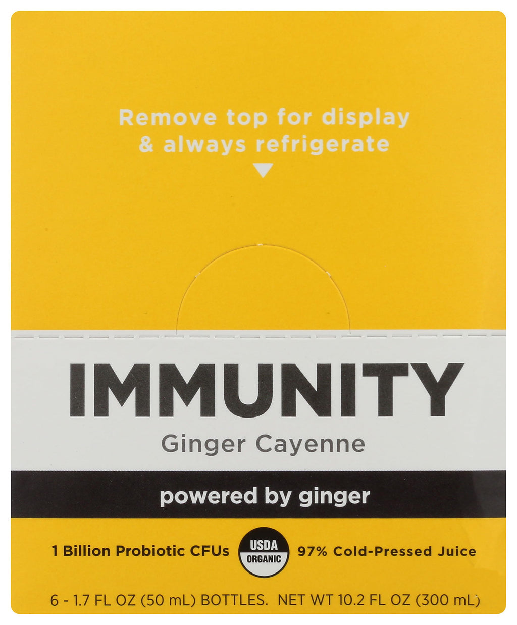 organic ginger cayenne immunity shots