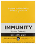 organic ginger cayenne immunity shots