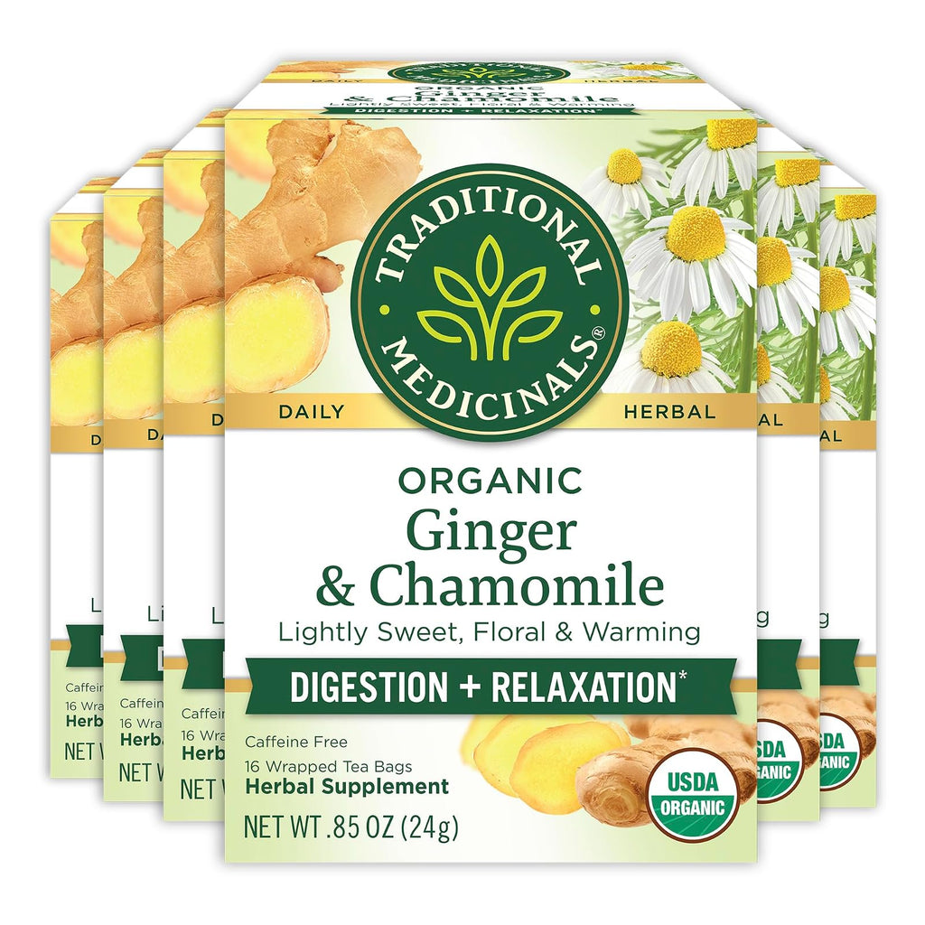 organic ginger chamomile herbal tea