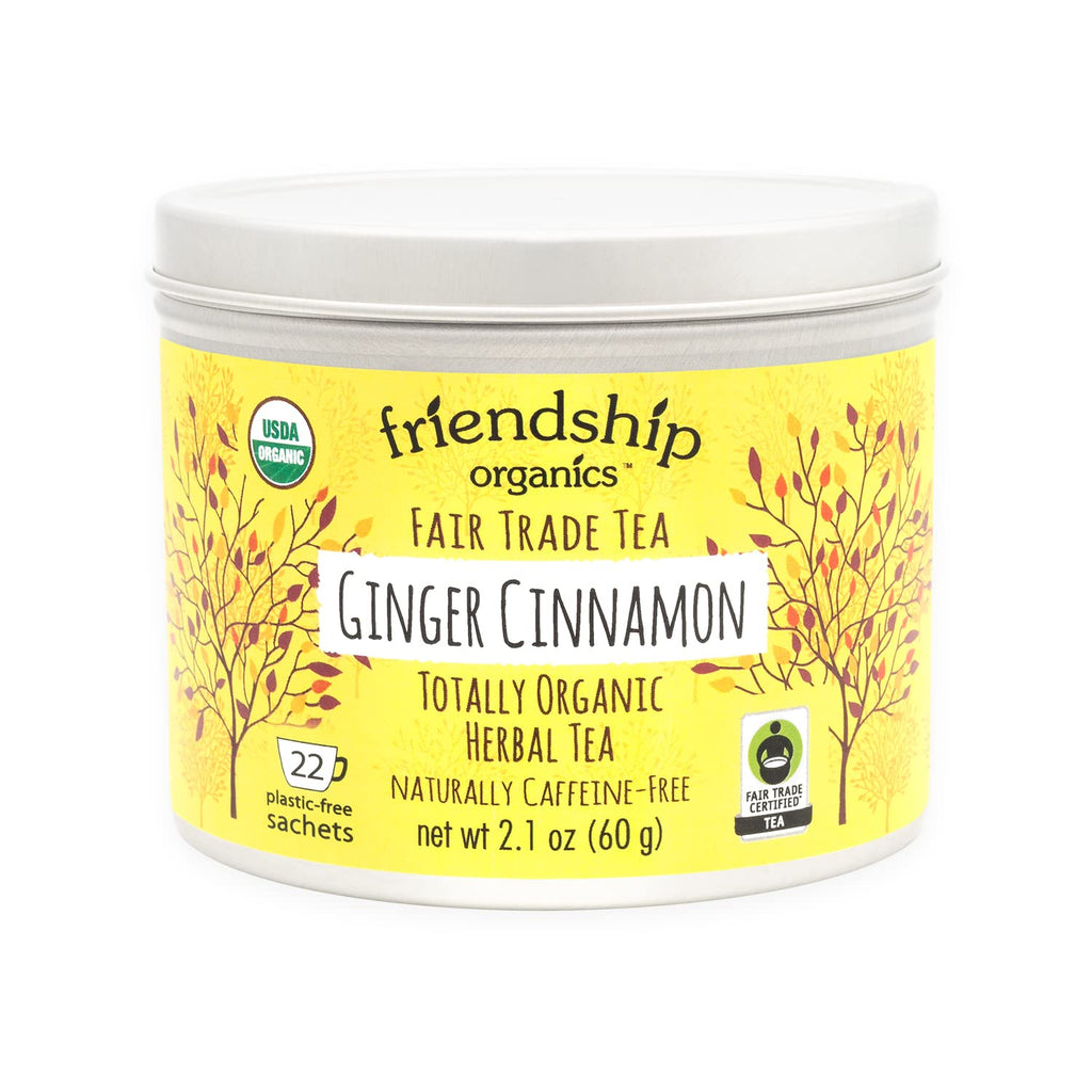 organic ginger cinnamon herbal tea