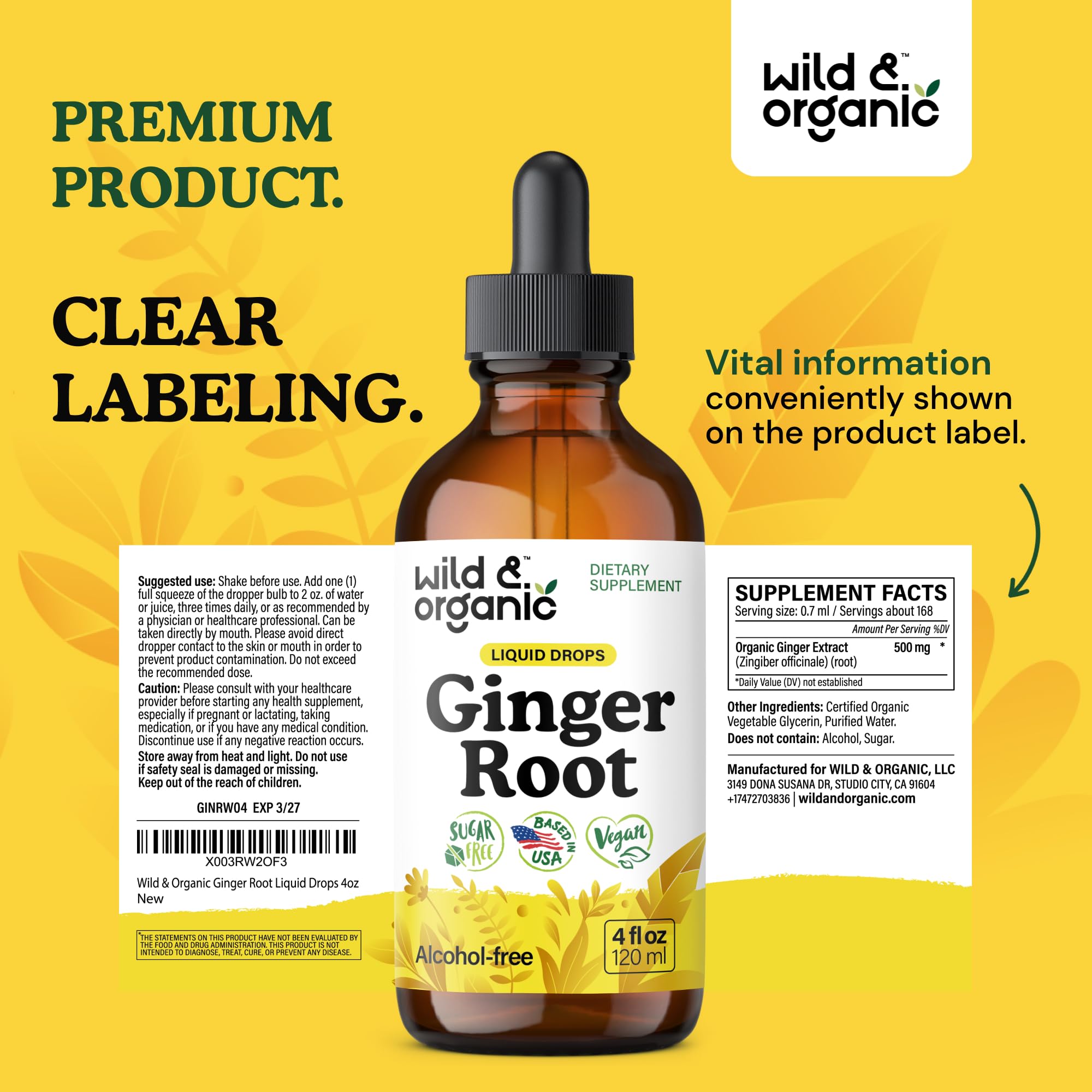 organic ginger extract for vitality