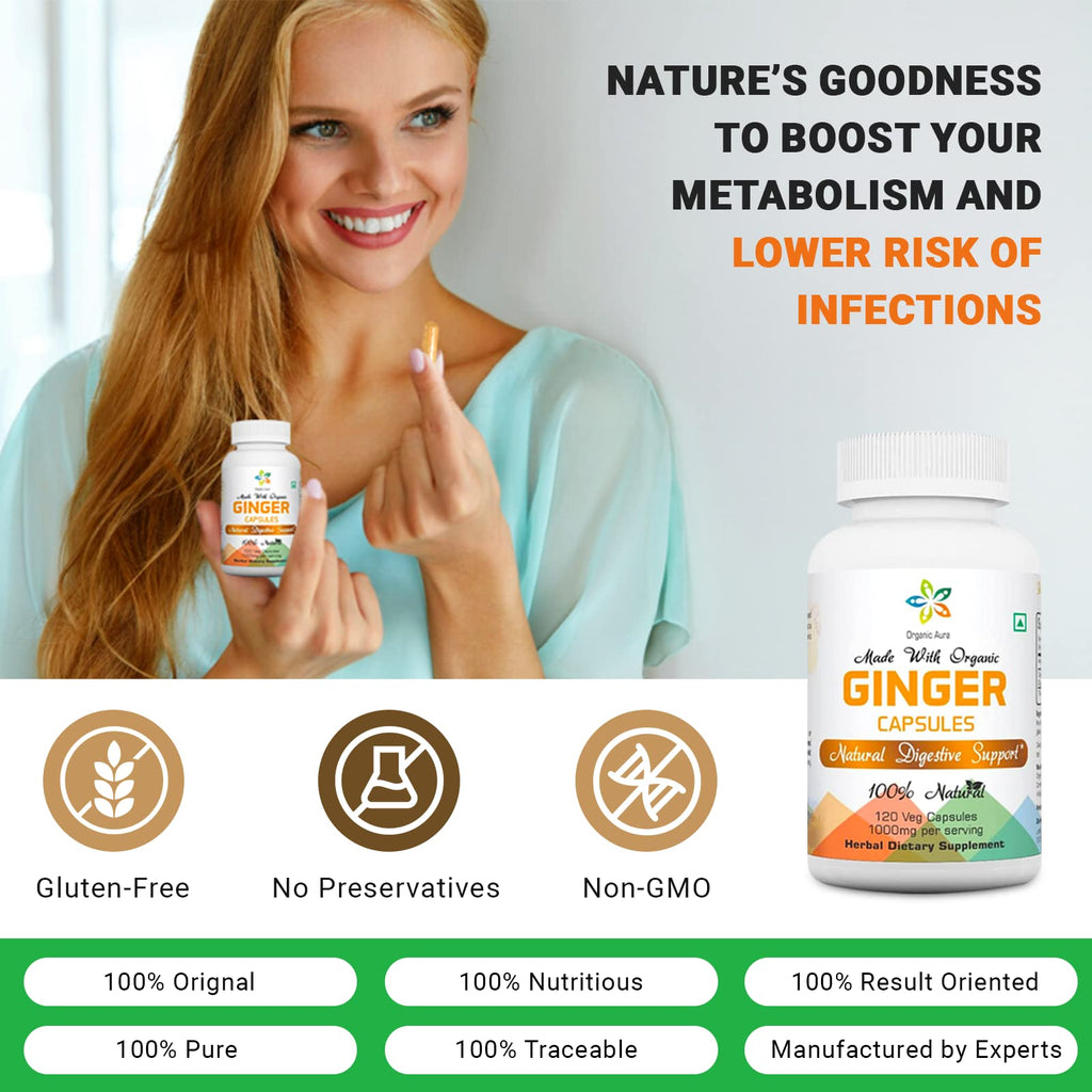 organic ginger for soothing stomach