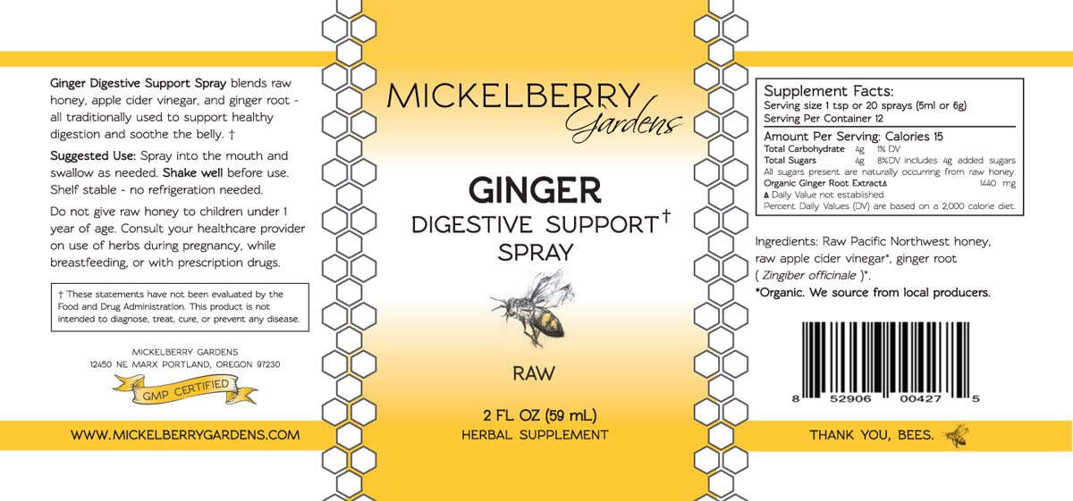 organic ginger honey for gut health