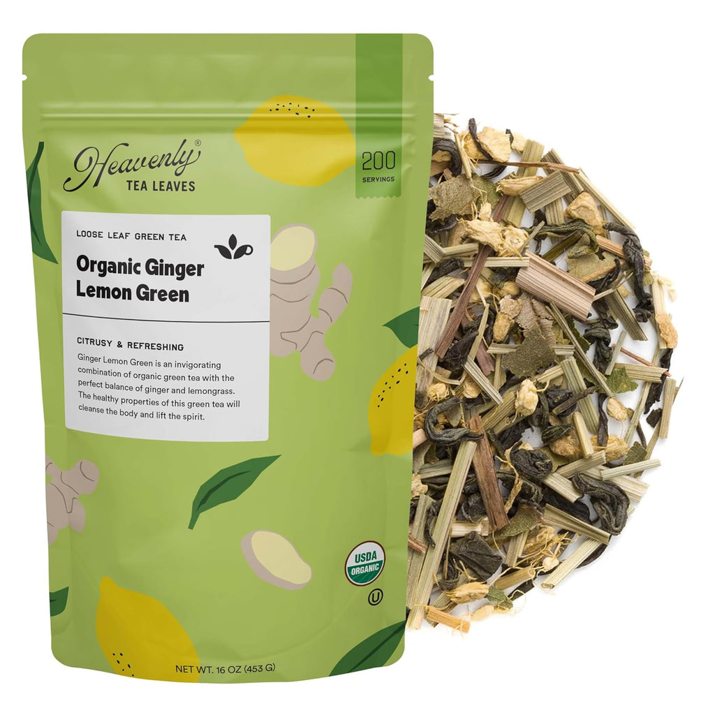 organic ginger lemon green tea