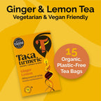 organic ginger lemon herbal tea bags