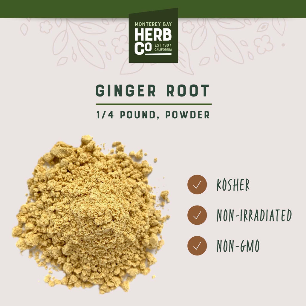 organic ginger powder for herbal infusions