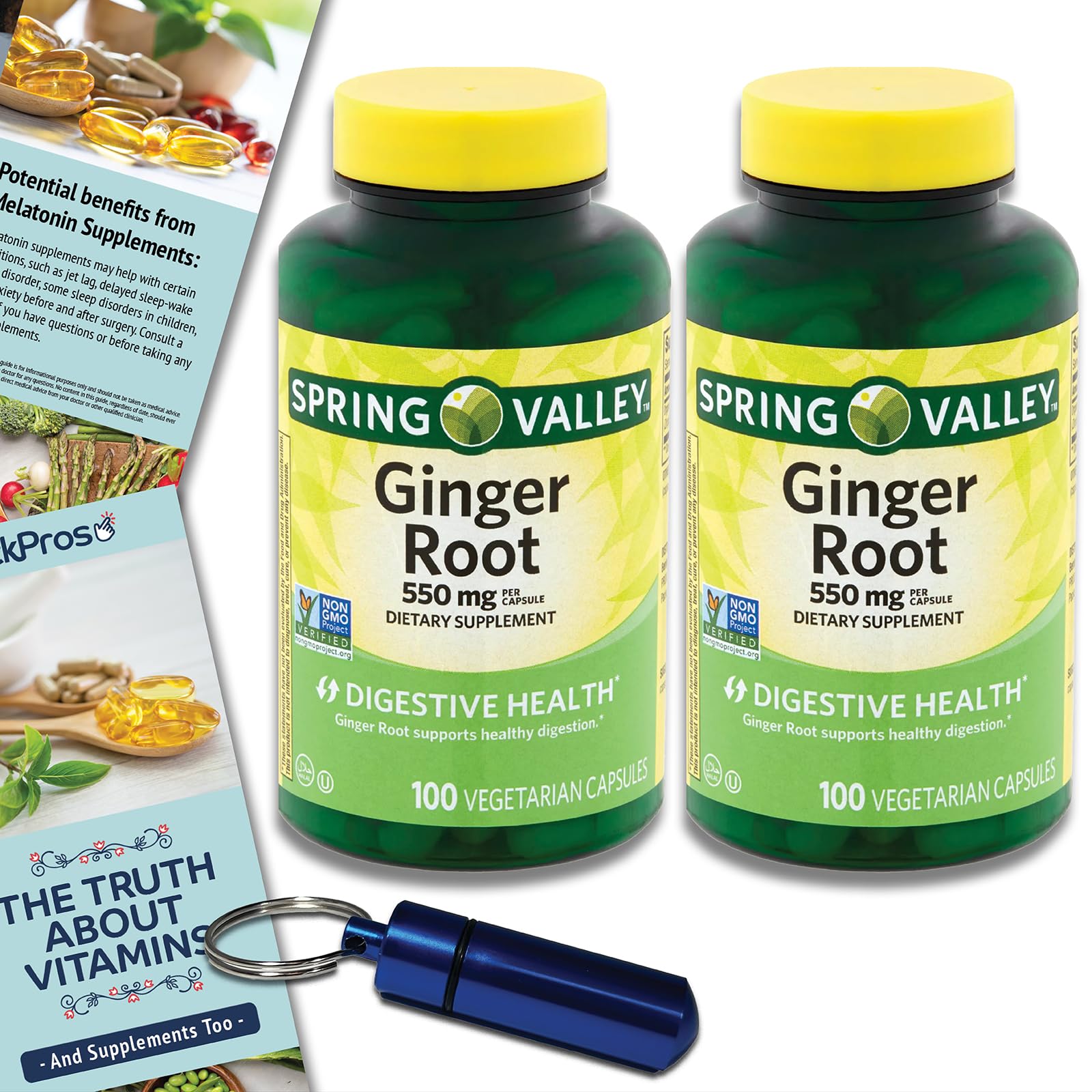 organic ginger root capsules 550 mg