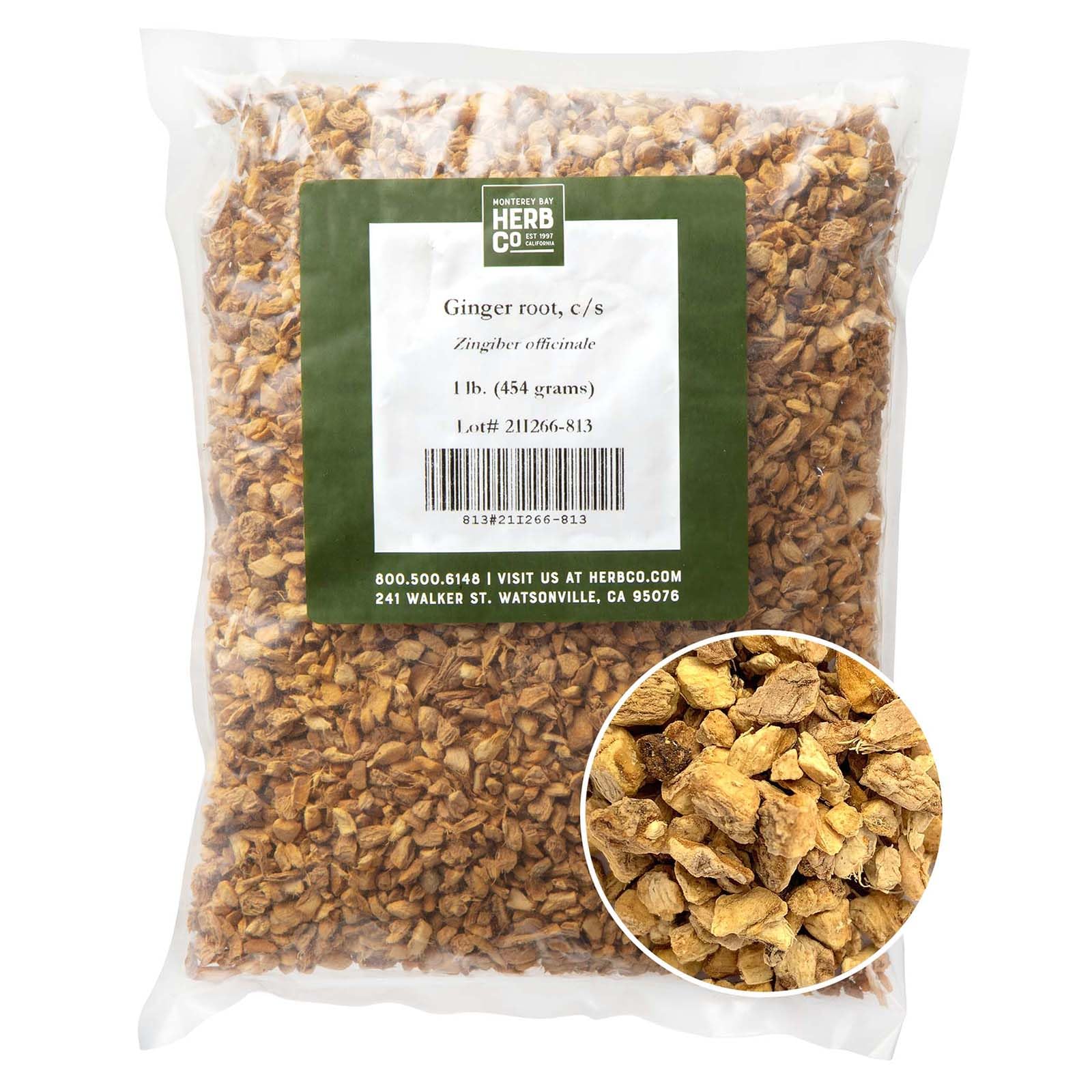 organic ginger root cut tea