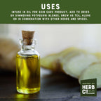 organic ginger root for herbal infusions