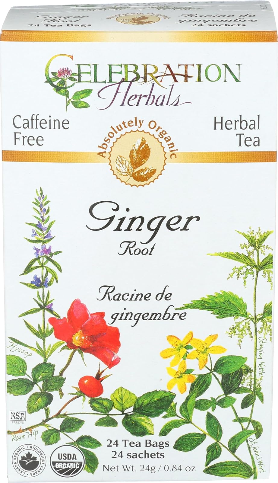 organic ginger root tea bags