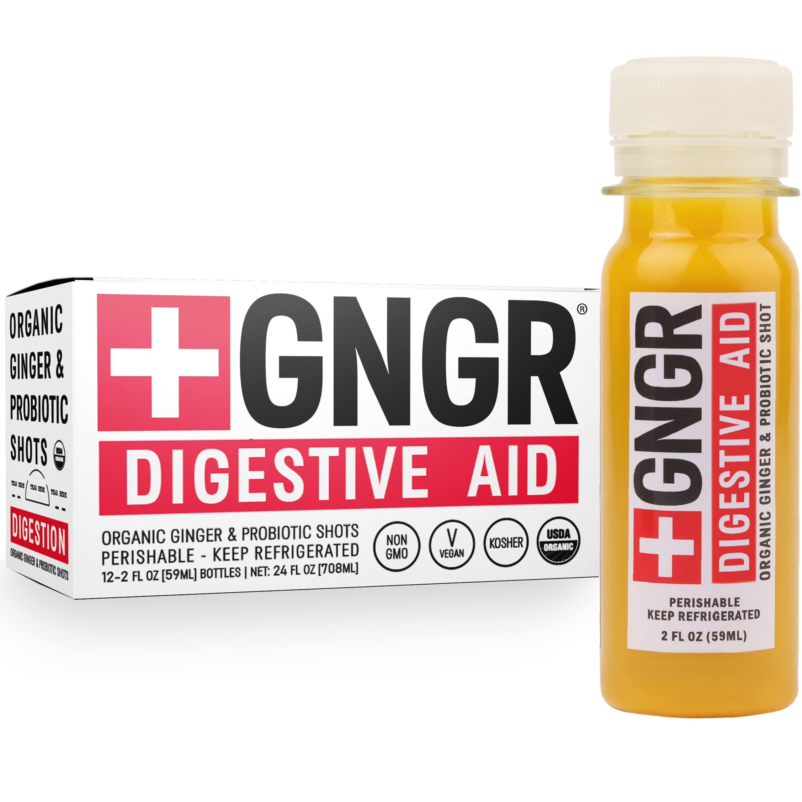 organic ginger shot for digestion