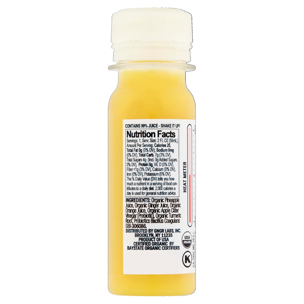 organic ginger shot for gut health