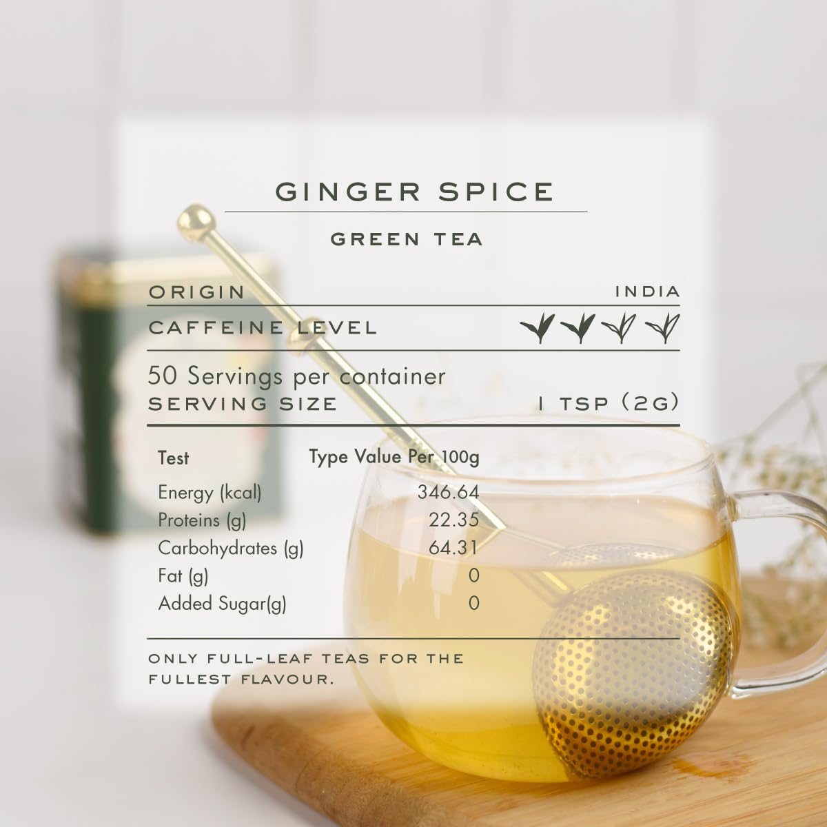 organic ginger spice green tea