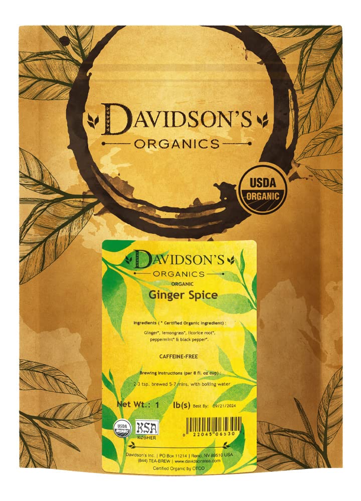 organic ginger spice loose leaf tea